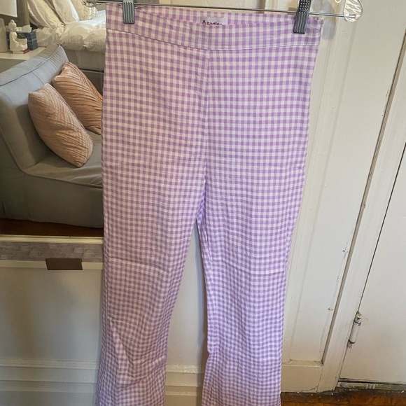 Vrg Grl | Pants & Jumpsuits | Vrg Girl Purple Checkered Pants | Poshmark